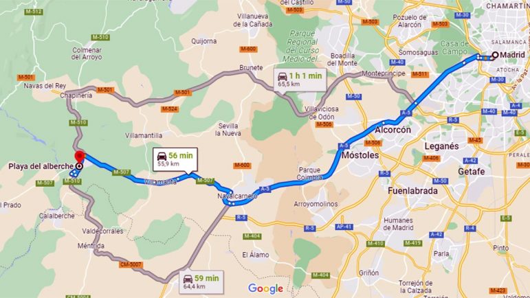 Las 12 mejores playas en Madrid | Casacochecurro