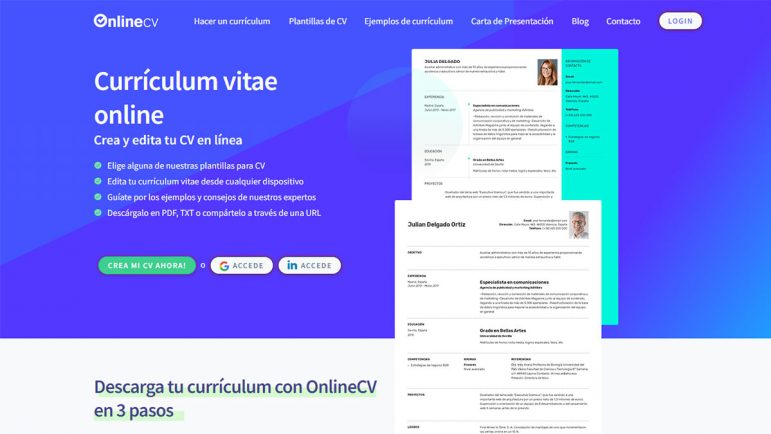 Las 13 mejores páginas para hacer un currículum gratis | Casacochecurro