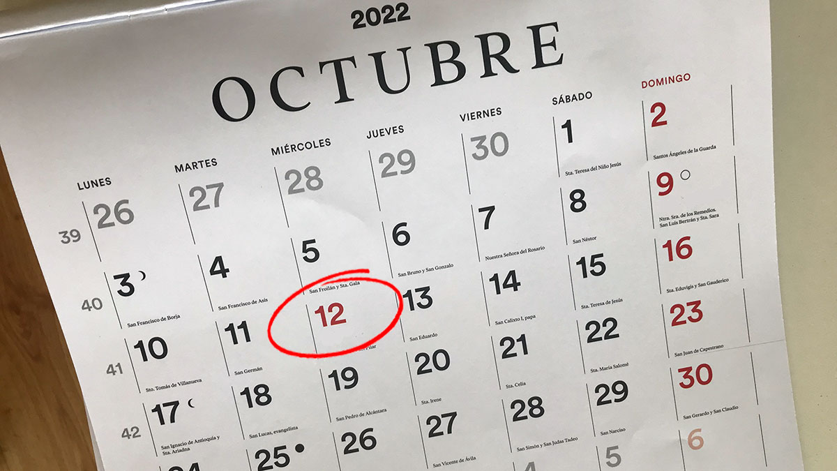 Festivos en octubre: Las 17 comunidades con días de fiesta