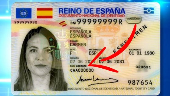 Cómo encontrar el número de soporte del DNI y qué significa